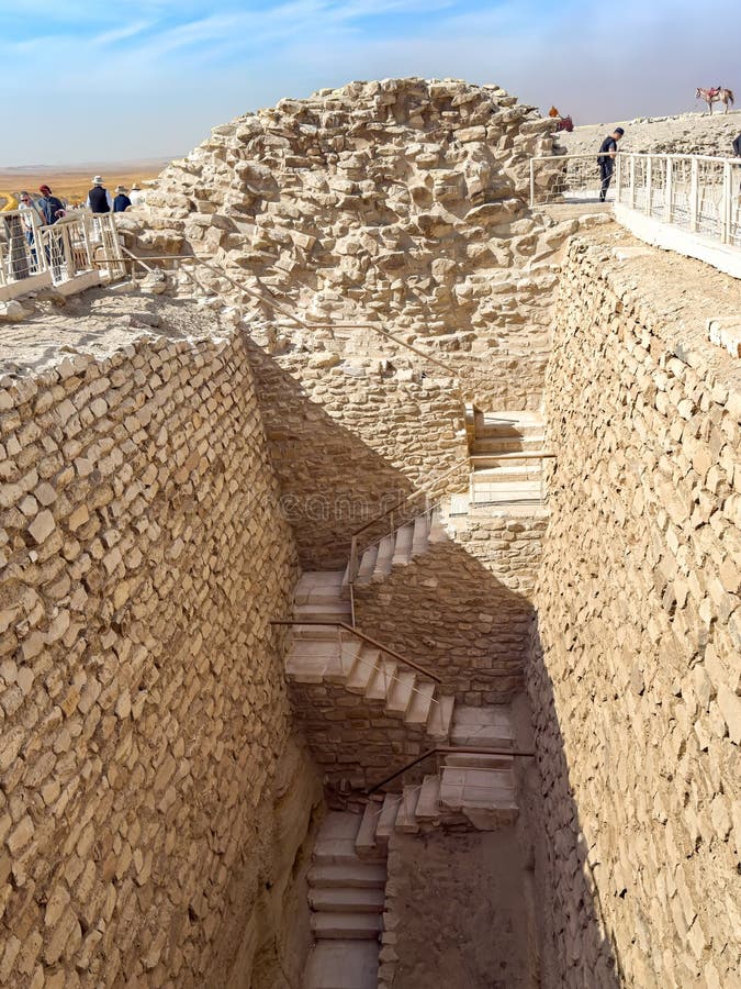 Djoser Complex Saqqara Oldest Stairs Editorial Stock Image - Image of ...