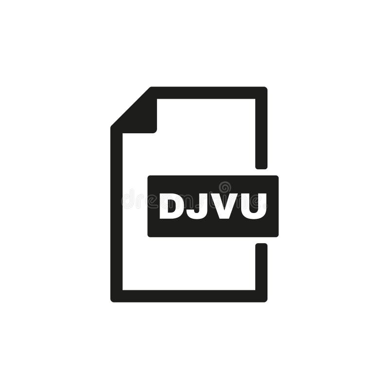 The DJVU Icon. File Format Symbol Stock Vector - Illustration of label ...