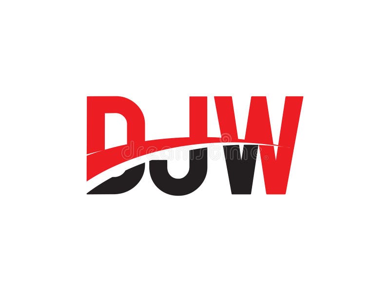 DJW Letter Initial Logo Design Vector Illustration Stock Vector ...