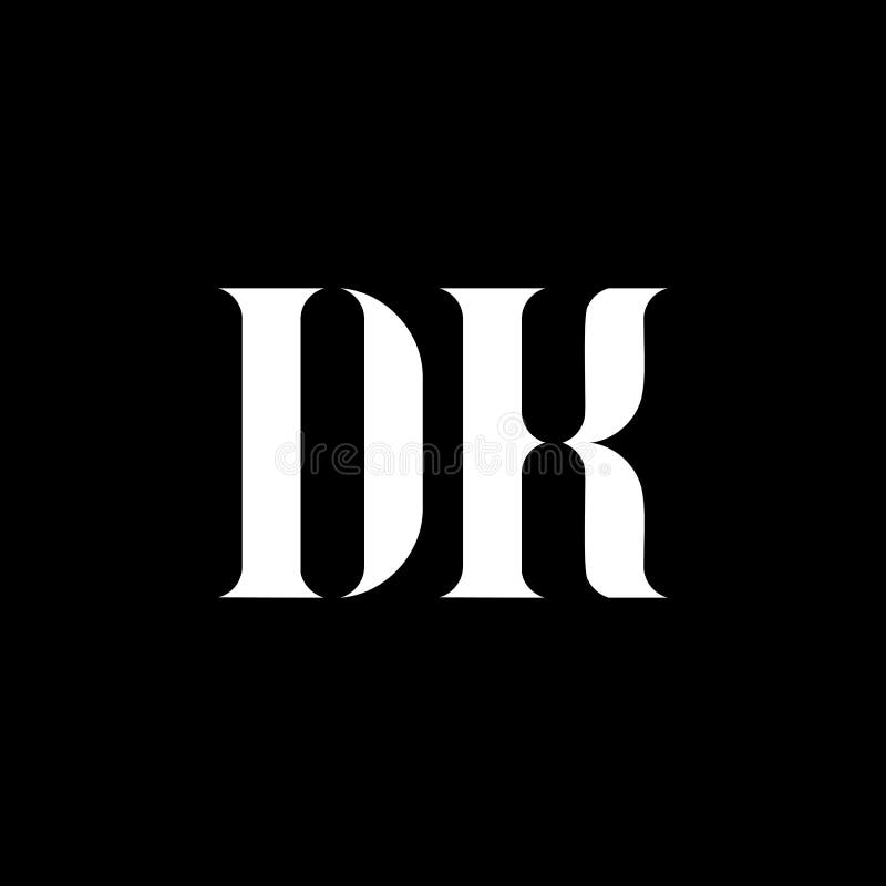 DK D K Letter Logo Design. Initial Letter DK Uppercase Monogram Logo ...