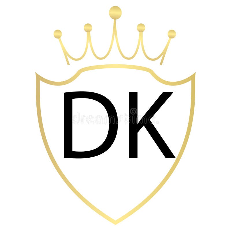 DK Letter Logo Design with Simple Style Stock Vector - Illustration of ...