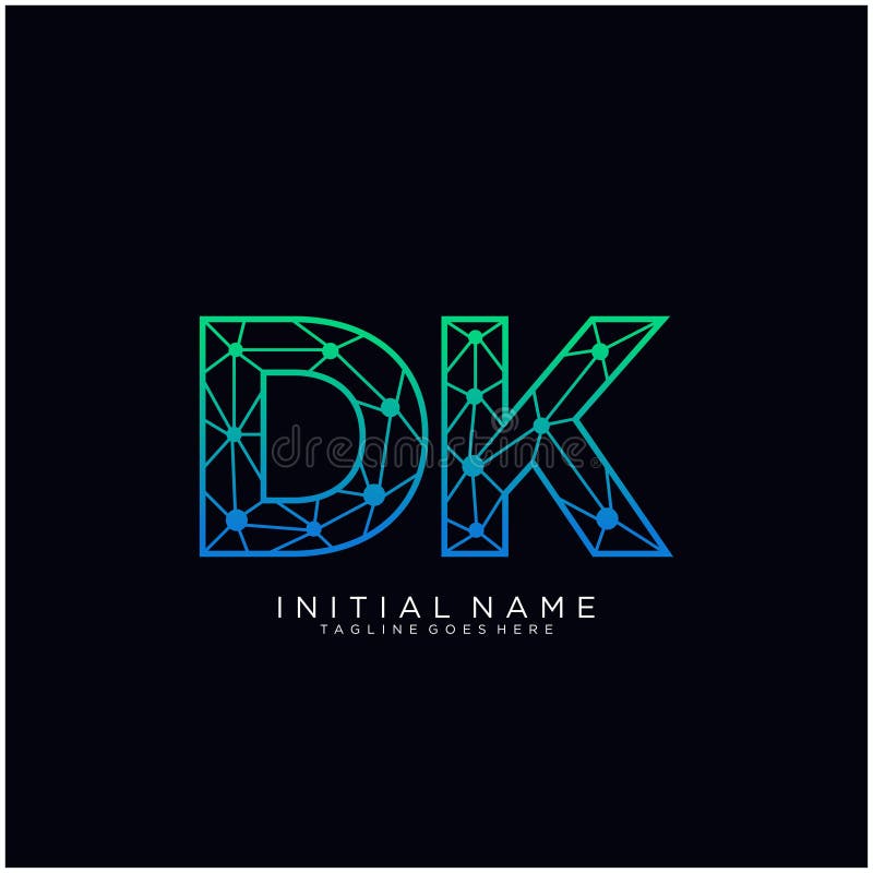 DK Letter Logo Icon Design Template Elements Stock Vector ...