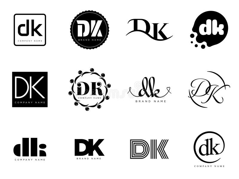 DK Logo Company Template. Letter D and K Logotype Stock Vector ...