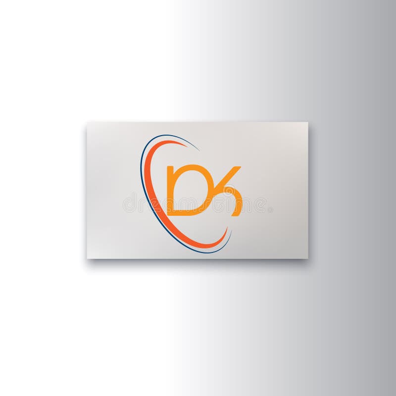 DK Text Logo Design stock vector. Illustration of multimedia - 261006932