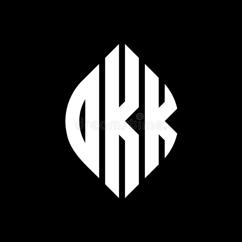 DKK Circle Letter Logo Design with Circle and Ellipse Shape. DKK ...