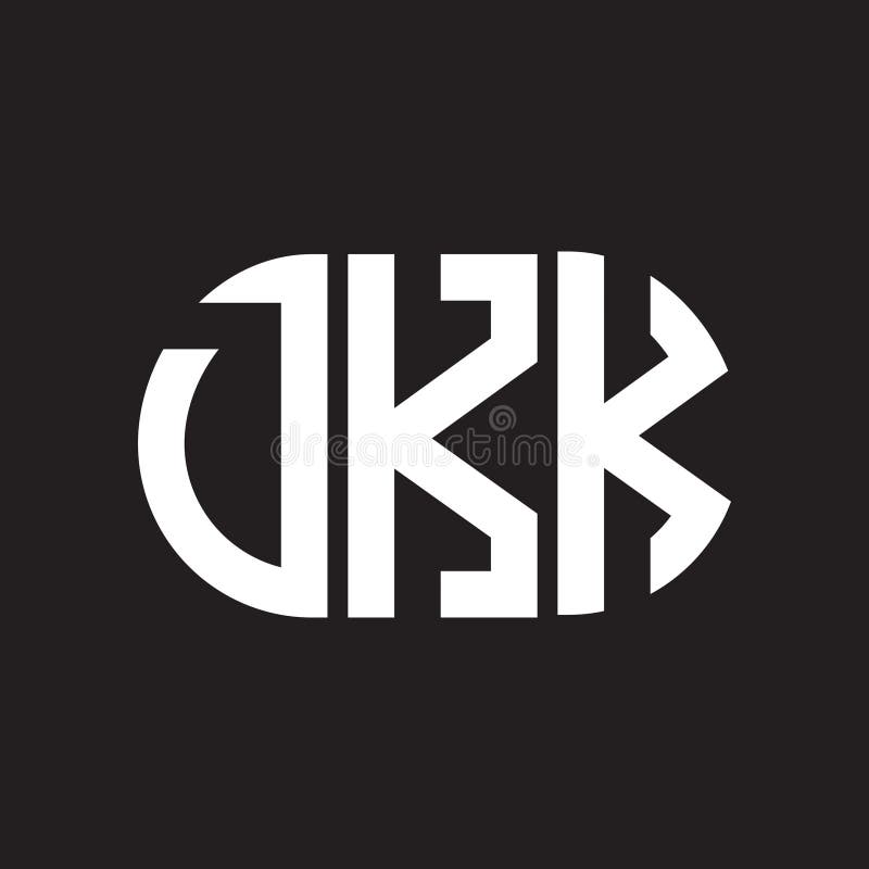 DKK Letter Logo Design on Black Background. DKK Creative Initials ...