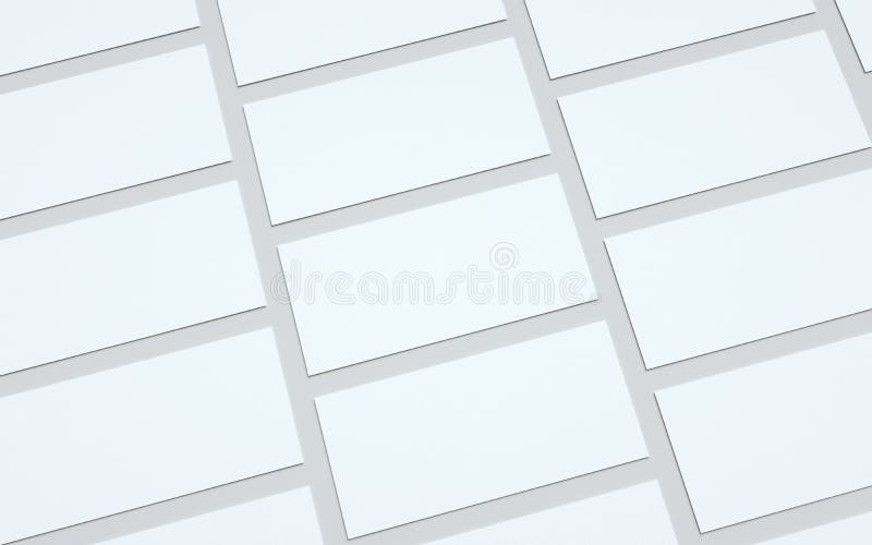 DL Flyer / Invitation Mock-Up - Multiple Flyers. 3D Illustration Stock ...