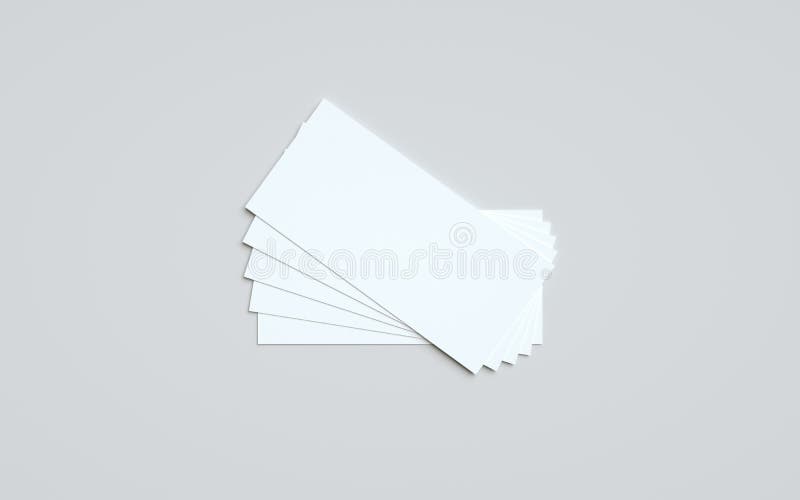 DL Flyer / Invitation Mock-Up - Multiple Flyers. 3D Illustration Stock ...