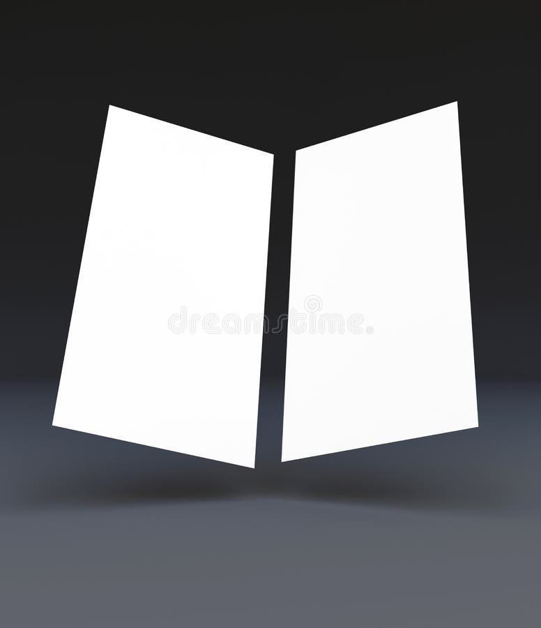 DL Flyer, Leaflet, Mockup, 3D Rendering Stock Illustration ...