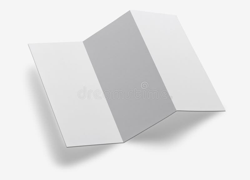 DL Tri-Fold Brochure 3D Rendering Stock Illustration - Illustration of ...