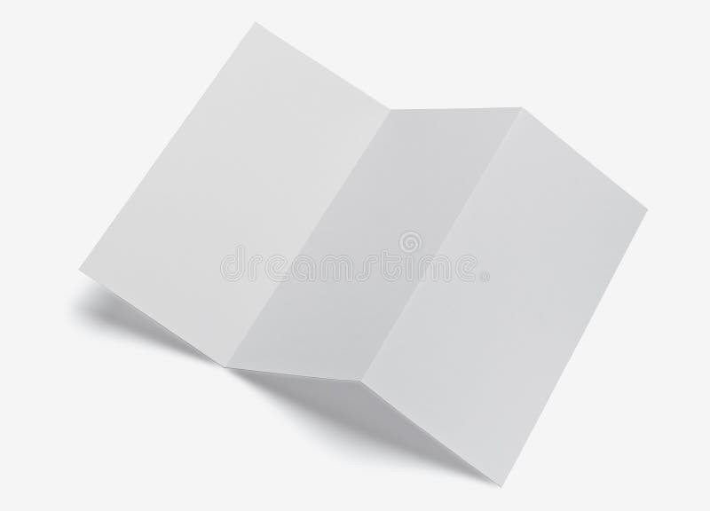DL Tri-Fold Brochure 3D Rendering Stock Illustration - Illustration of ...