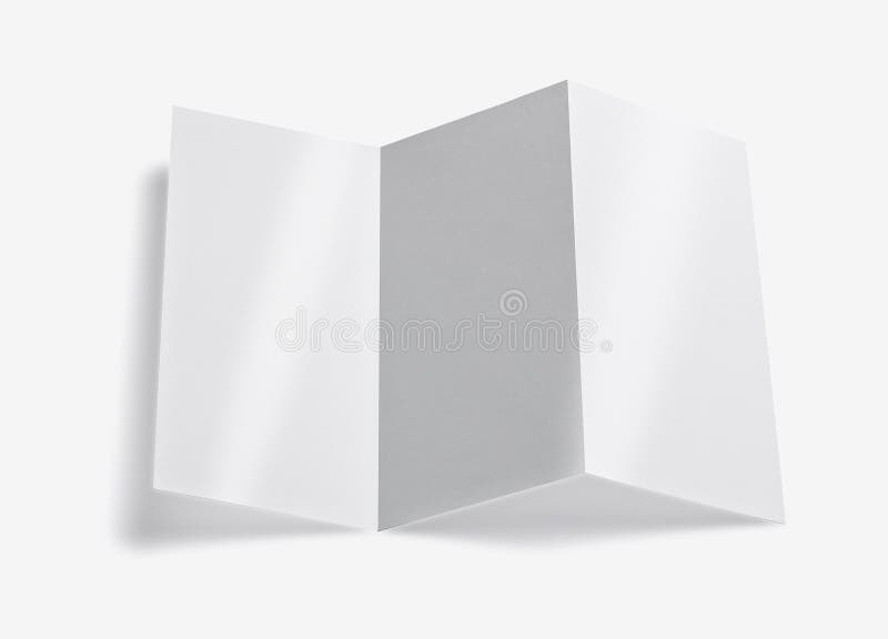 DL Tri-Fold Brochure 3D Rendering Stock Illustration - Illustration of ...
