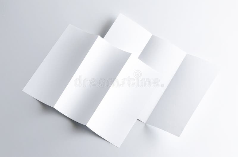 DL Tri-Fold Brochure 3D Rendering Stock Illustration - Illustration of ...
