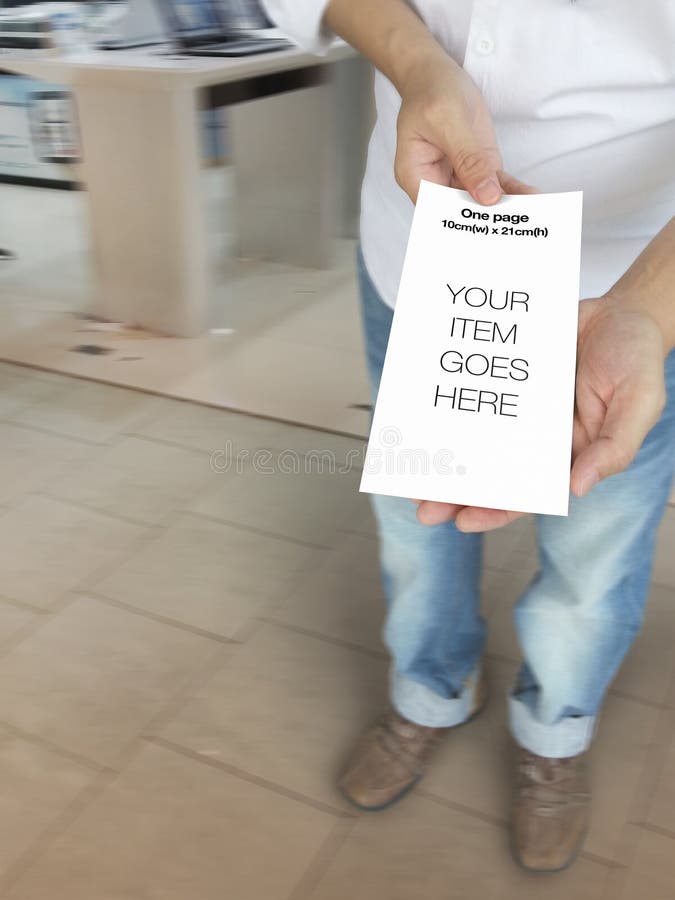 DL Tri-Fold Brochure stock photo. Image of layout, promotion - 273118816