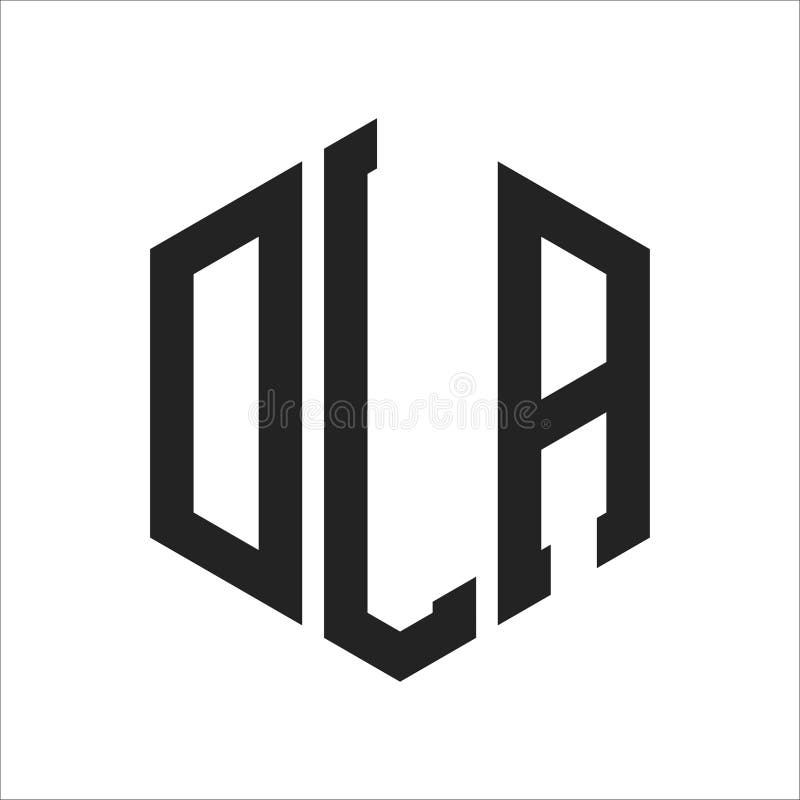 DLA Logo Design. Initial Letter DLA Monogram Logo Using Hexagon Shape ...