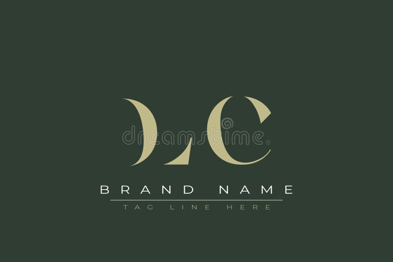 DLC Abstract Letter Logo Design Stock Vector - Illustration of graphic ...