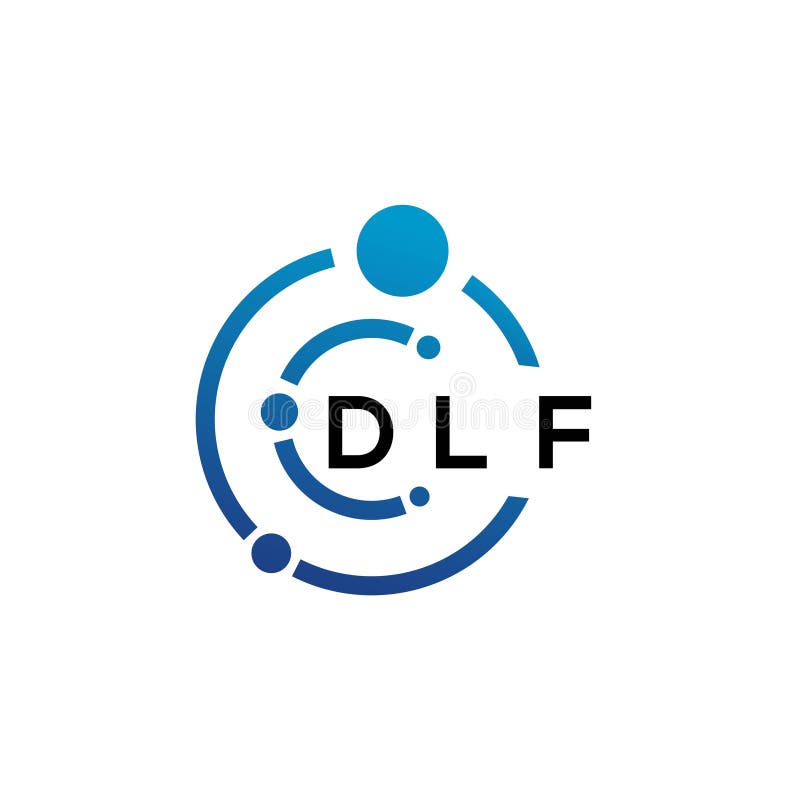 DLF Letter Logo Design on White Background. DLF Creative Initials ...