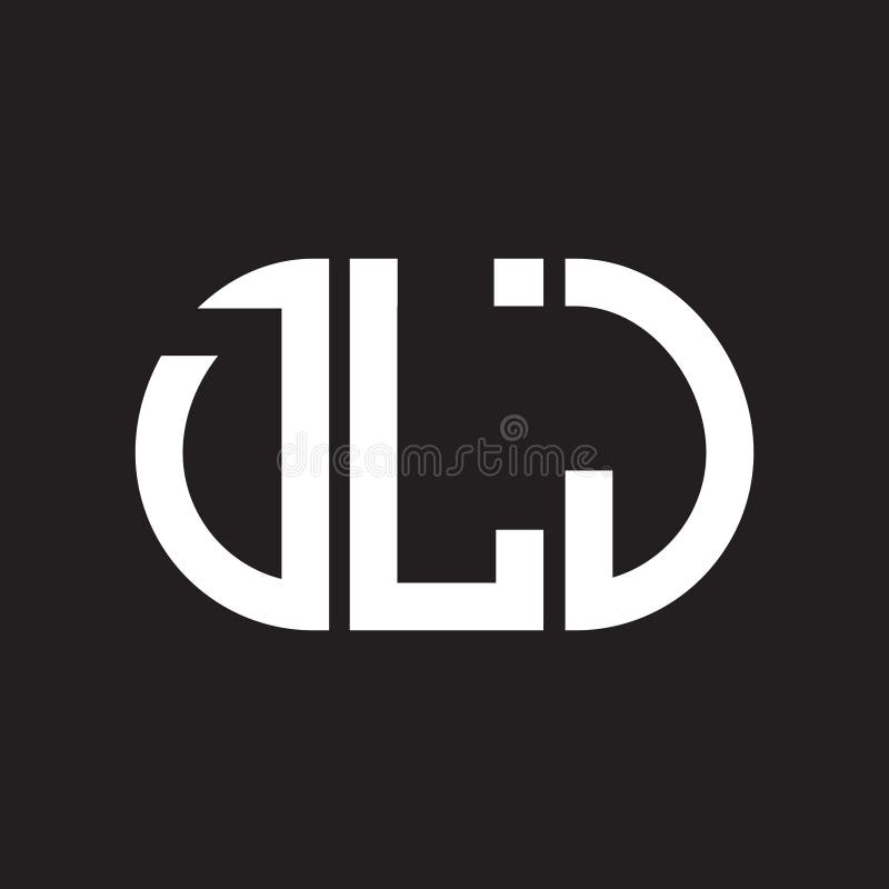 DLJ Letter Logo Design on Black Background. DLJ Creative Initials ...