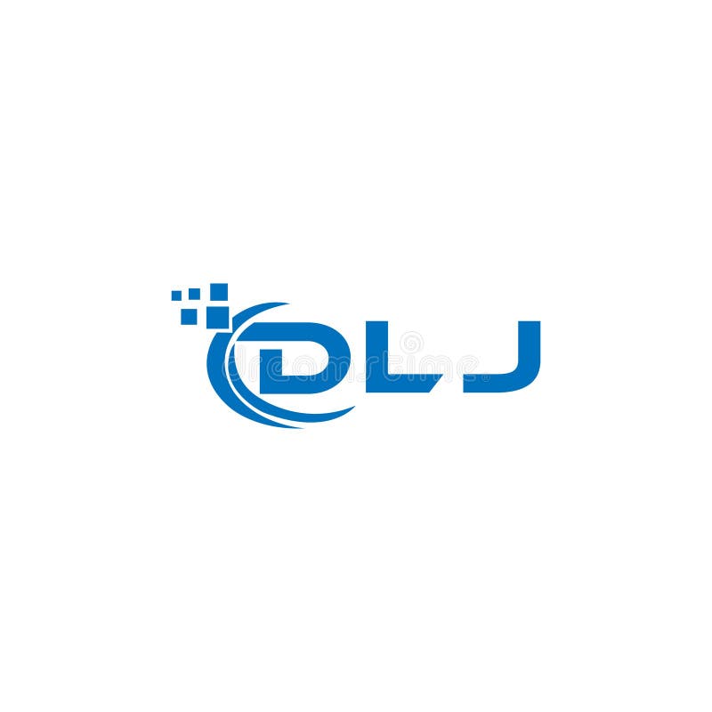 DLJ Letter Logo Design on White Background. DLJ Creative Initials ...