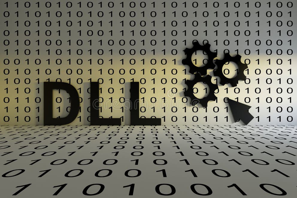 DLL Concept Text Sunlight 3D Stock Illustration - Illustration of file ...