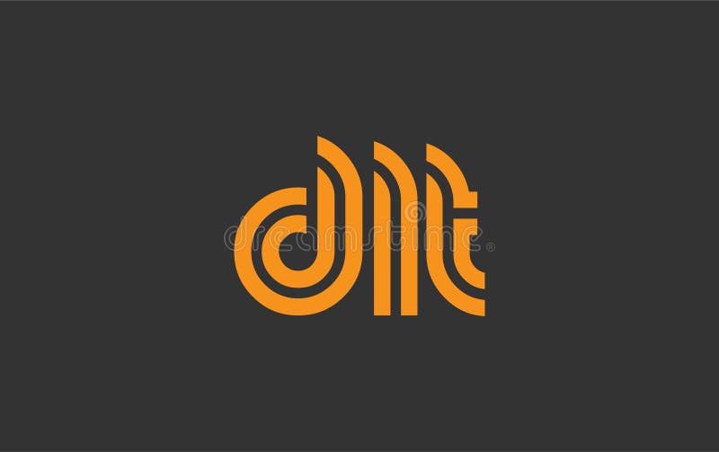 DLT Creative Unique Modern Letter Logo Design Stock Vector ...