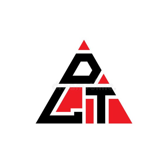 DLT Triangle Letter Logo Design with Triangle Shape. DLT Triangle Logo ...