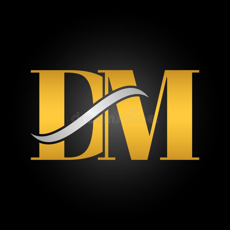 Letter Dm Logo Design Stock Illustrations – 1,058 Letter Dm Logo Design ...