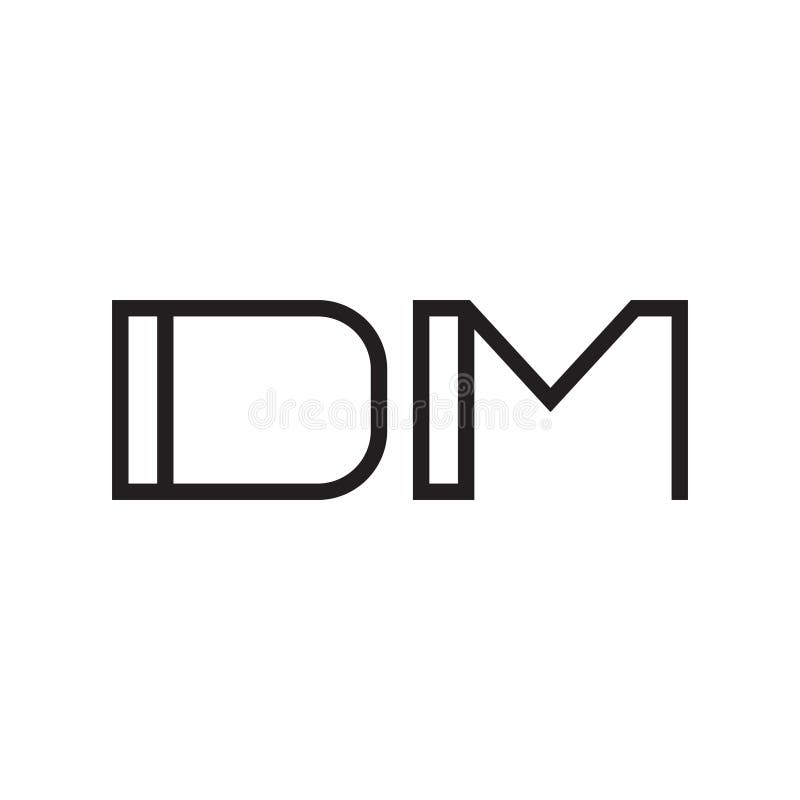 Dm Initial Letter Vector Logo Icon Stock Vector - Illustration of ...