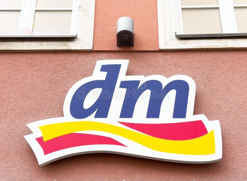 Dm Storefront Sign on Building Exterior with Windows Editorial Photo ...
