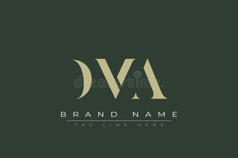 DMA Abstract Letter Logo Design Stock Vector - Illustration of monogram ...