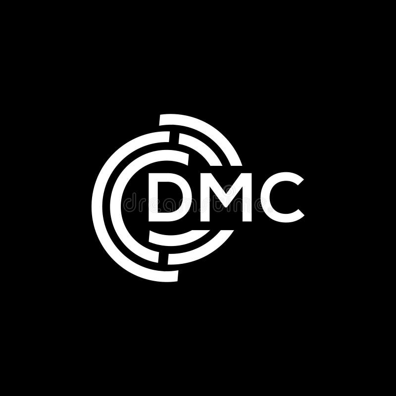 DMC Letter Logo Design on Black Background. DMC Creative Initials ...
