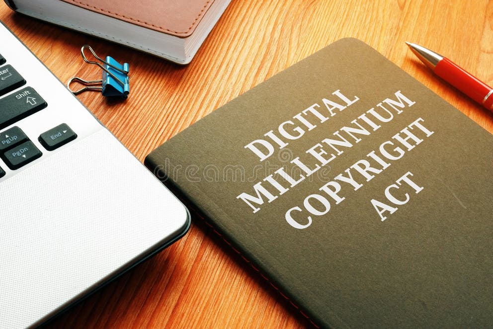 DMCA Digital Millennium Copyright Act and Laptop Stock Image - Image of ...