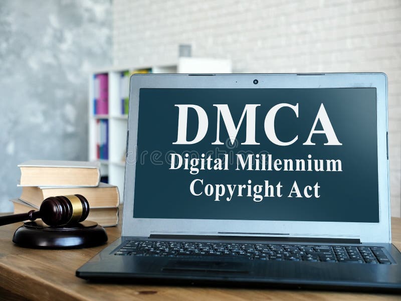 DMCA Digital Millennium Copyright Act And Laptop Stock Image - Image of ...