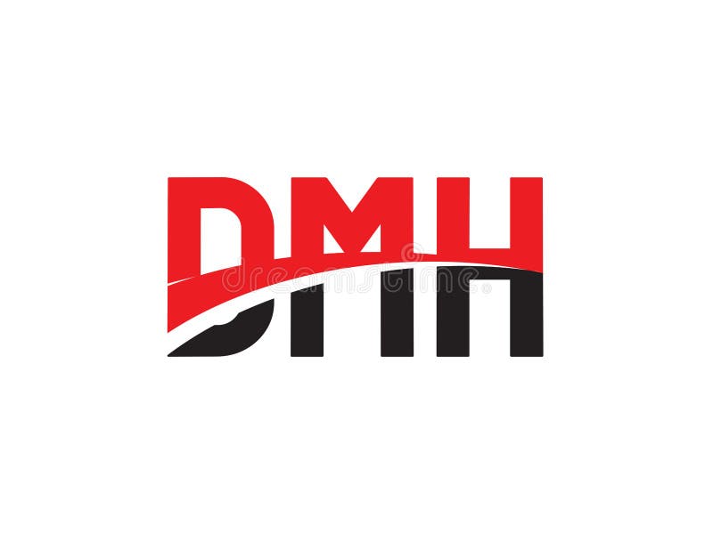 DMH Letter Initial Logo Design Vector Illustration Stock Vector ...
