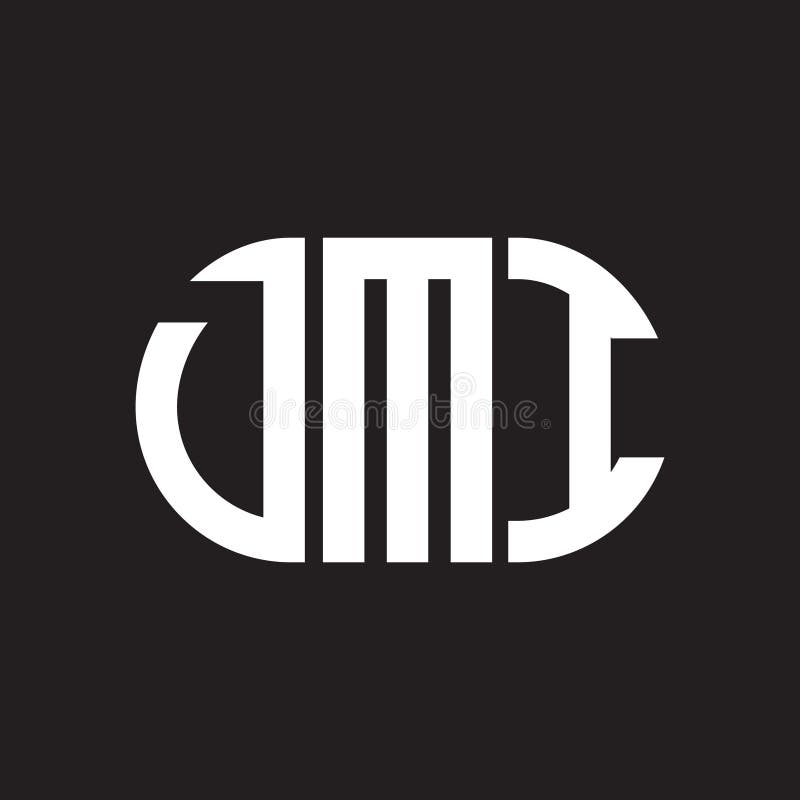 DMI Letter Logo Design on Black Background. DMI Creative Initials ...