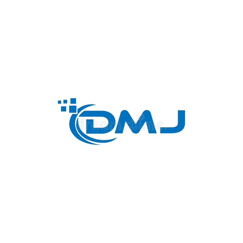DMJ Letter Logo Design on White Background. DMJ Creative Initials ...