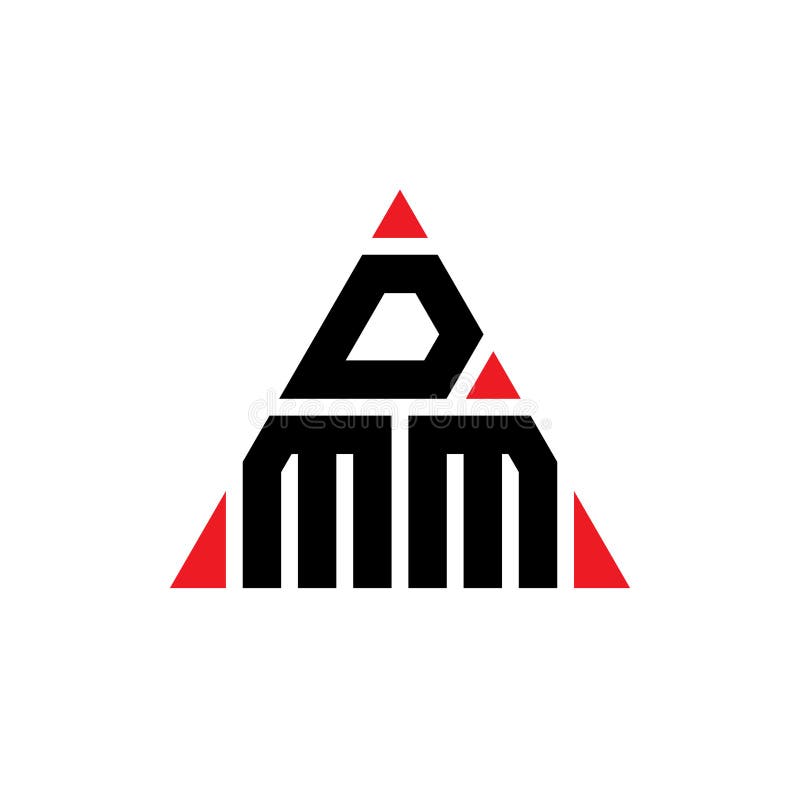 DMM Triangle Letter Logo Design with Triangle Shape. DMM Triangle Logo ...