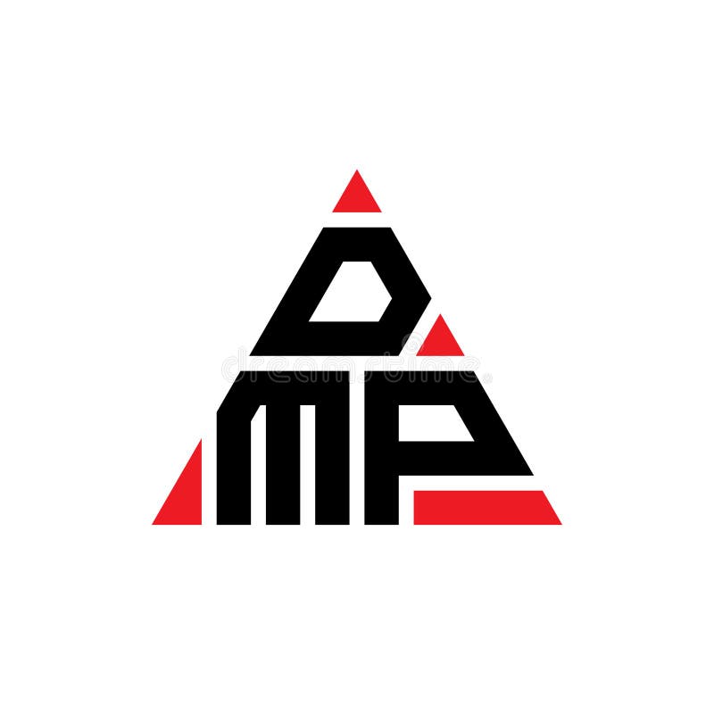 DMP Triangle Letter Logo Design with Triangle Shape. DMP Triangle Logo ...
