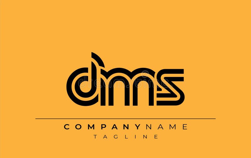 DMS Creative Unique Modern Letter Logo Design Stock Vector ...