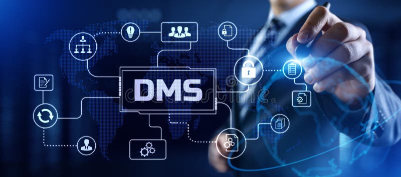 Dms Document Management System Business Technology Concept Stockbild ...