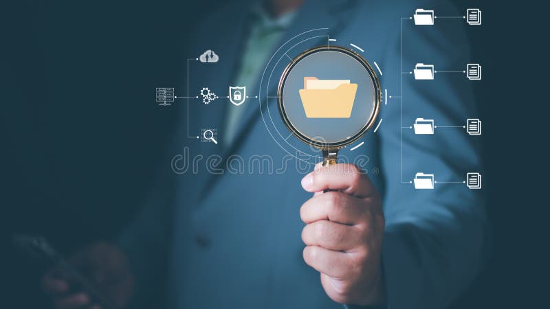 DMS, Document Security Concept. Document Management System, Data ...