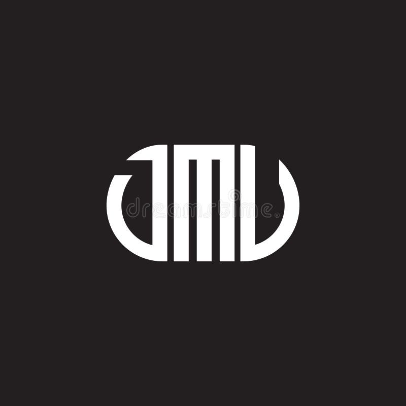 DMU Letter Logo Design on Black Background. DMU Creative Initials ...