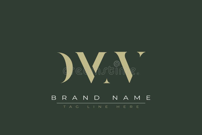DMV Abstract Letter Logo Design Stock Vector - Illustration of brand ...