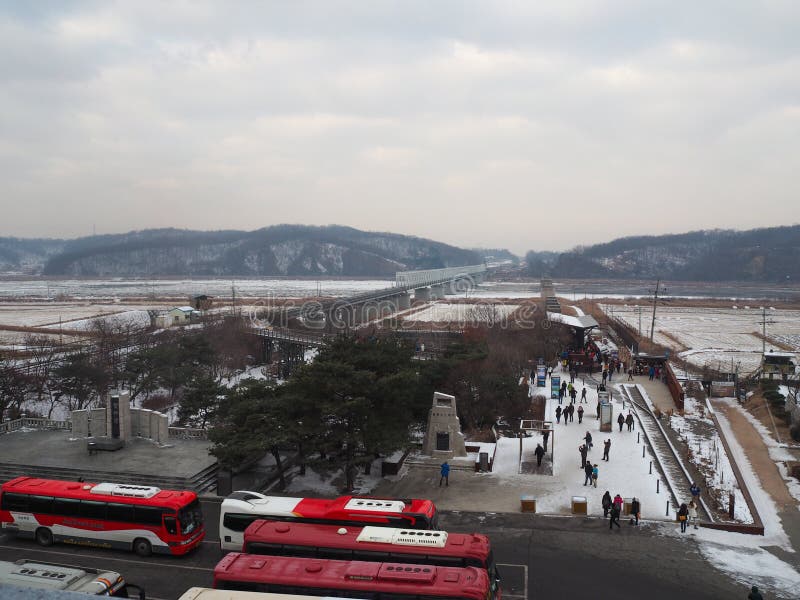 DMZ - Zona Desmilitarizada Coreana, Corea Del Sur Foto de archivo ...