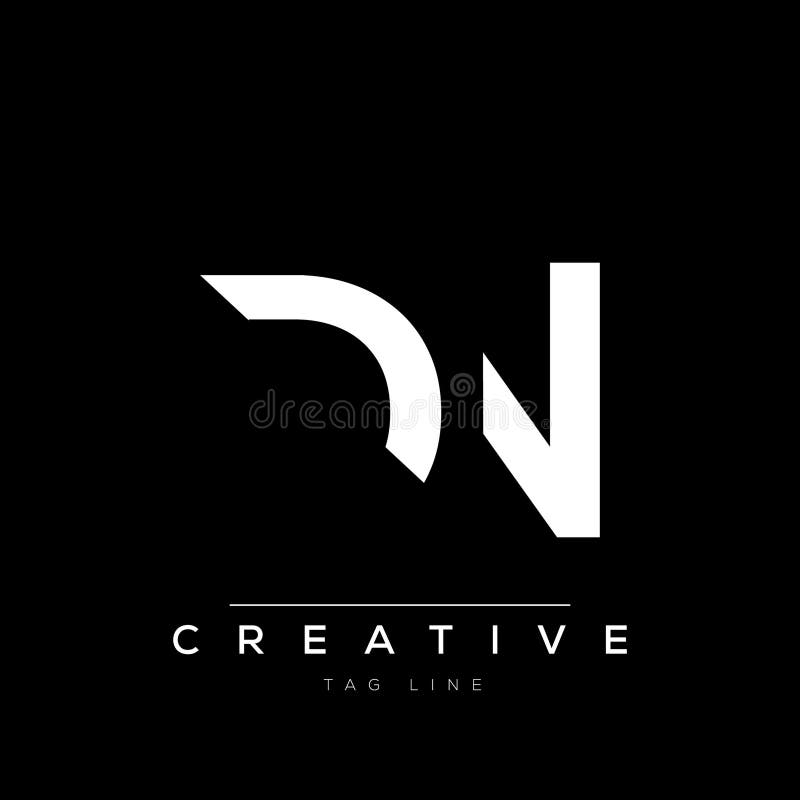 DN creative Monogram Logo stock vector. Illustration of minimal - 359235890