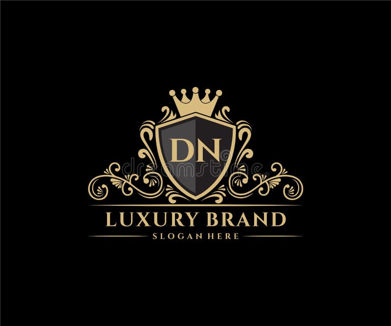 DN Initial Letter Gold Calligraphic Feminine Floral Hand Drawn Heraldic ... DN Initial Letter Gold Calligraphic Feminine Floral Hand Drawn Heraldic ...