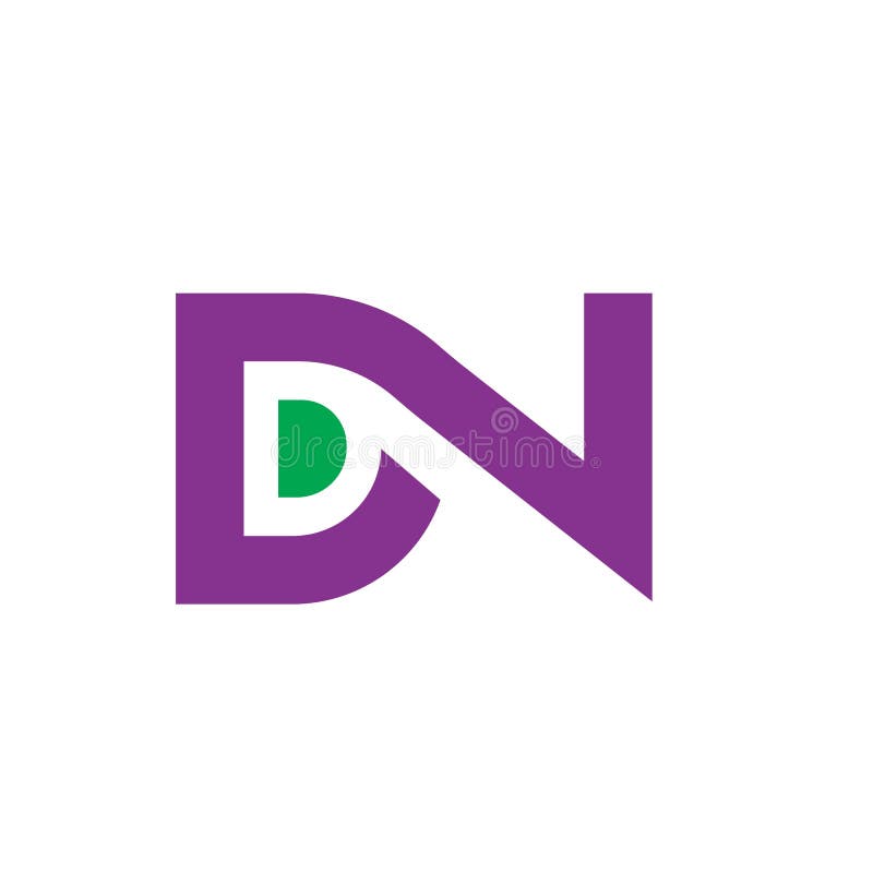 DN Letter Icon Vector Concept Design Stock Vector - Illustration of ...
