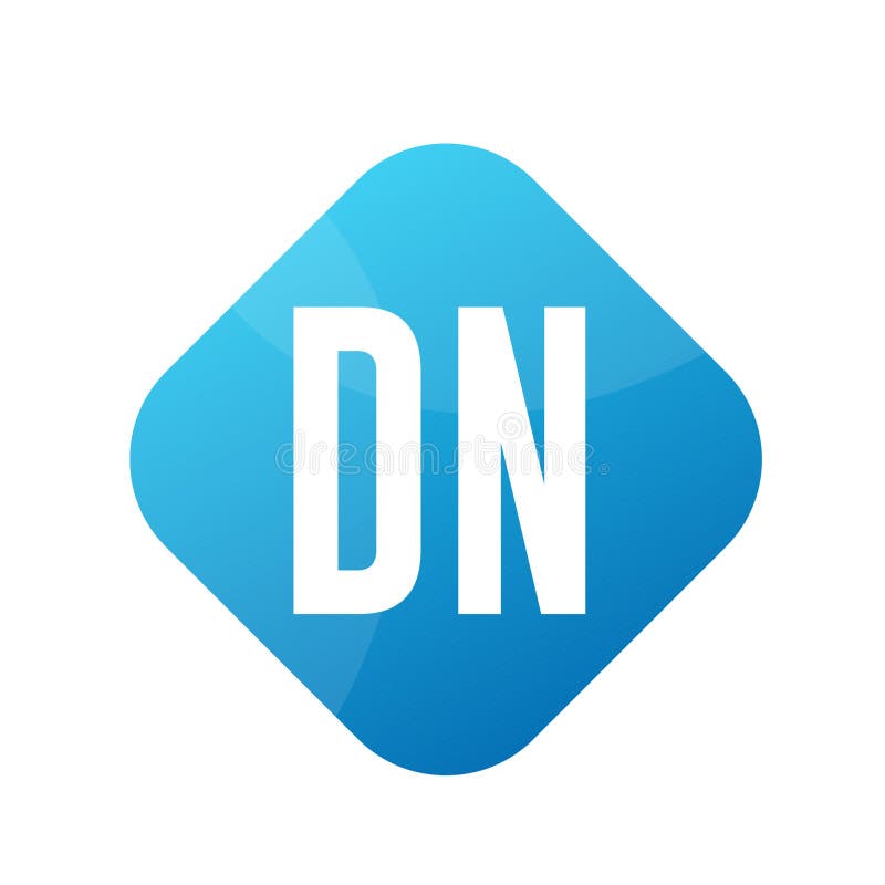 DN Letter Logo Design with Simple Style Stock Vector - Illustration of ...