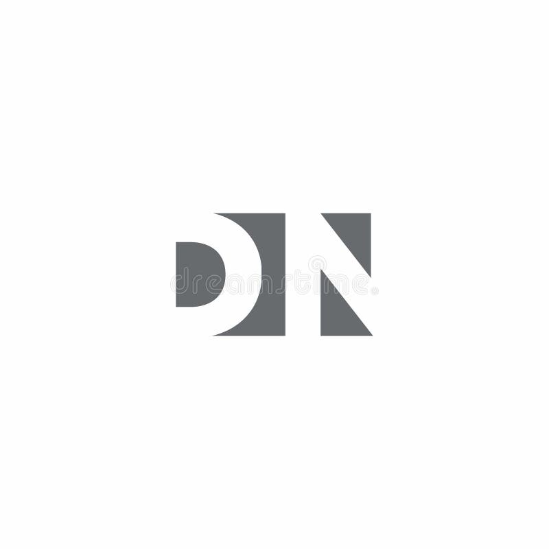 DN Logo Monogram with Negative Space Style Design Template Stock Vector ...