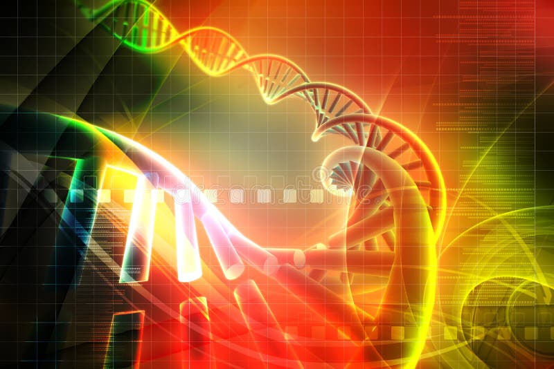 Digital Illustration of Dna Stock Illustration - Illustration of life ...